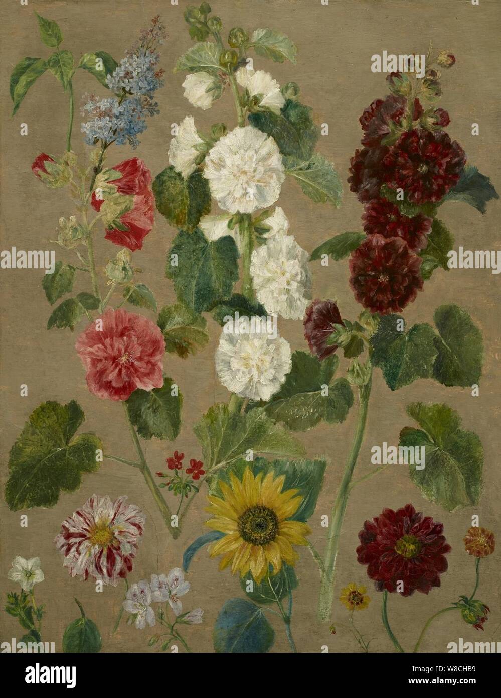 Eugène Delacroix - Untitled (flowers Stock Photo - Alamy