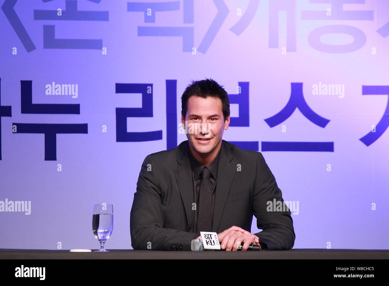 Canadian actor Keanu Reeves attends a press conference for the Korean ...