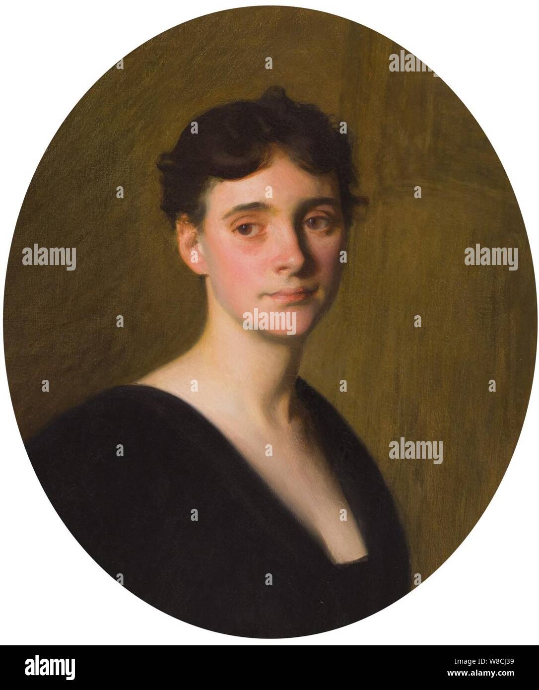 Portrait of Edith, the Artist's Wife by Joseph Rodefer DeCamp Stock ...