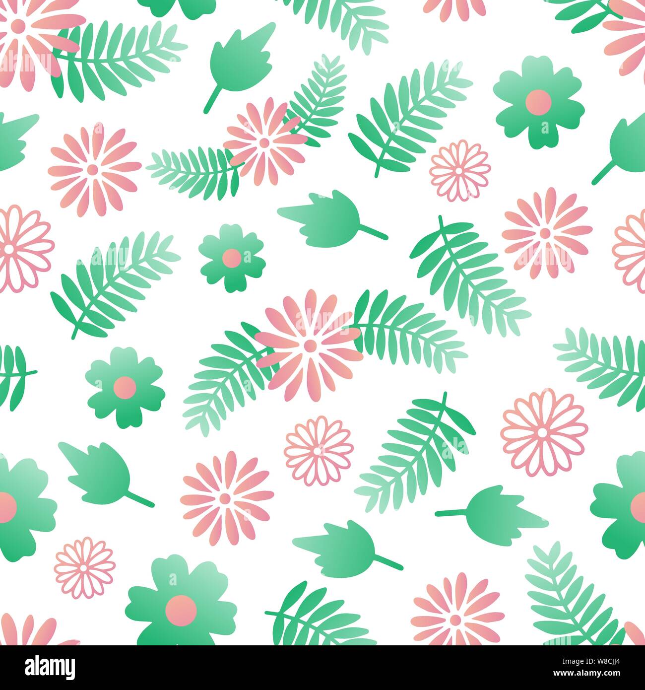 Cute flower seamless pattern background Stock Vector Image & Art - Alamy