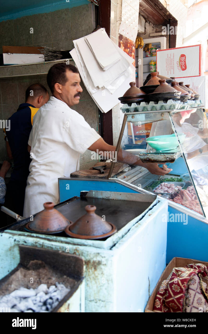 Small Food Kiosk in the Medina of Marrakech, Morocco Stock Photo - Alamy