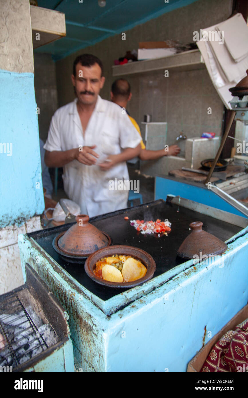Small Food Kiosk in the Medina of Marrakech, Morocco Stock Photo - Alamy