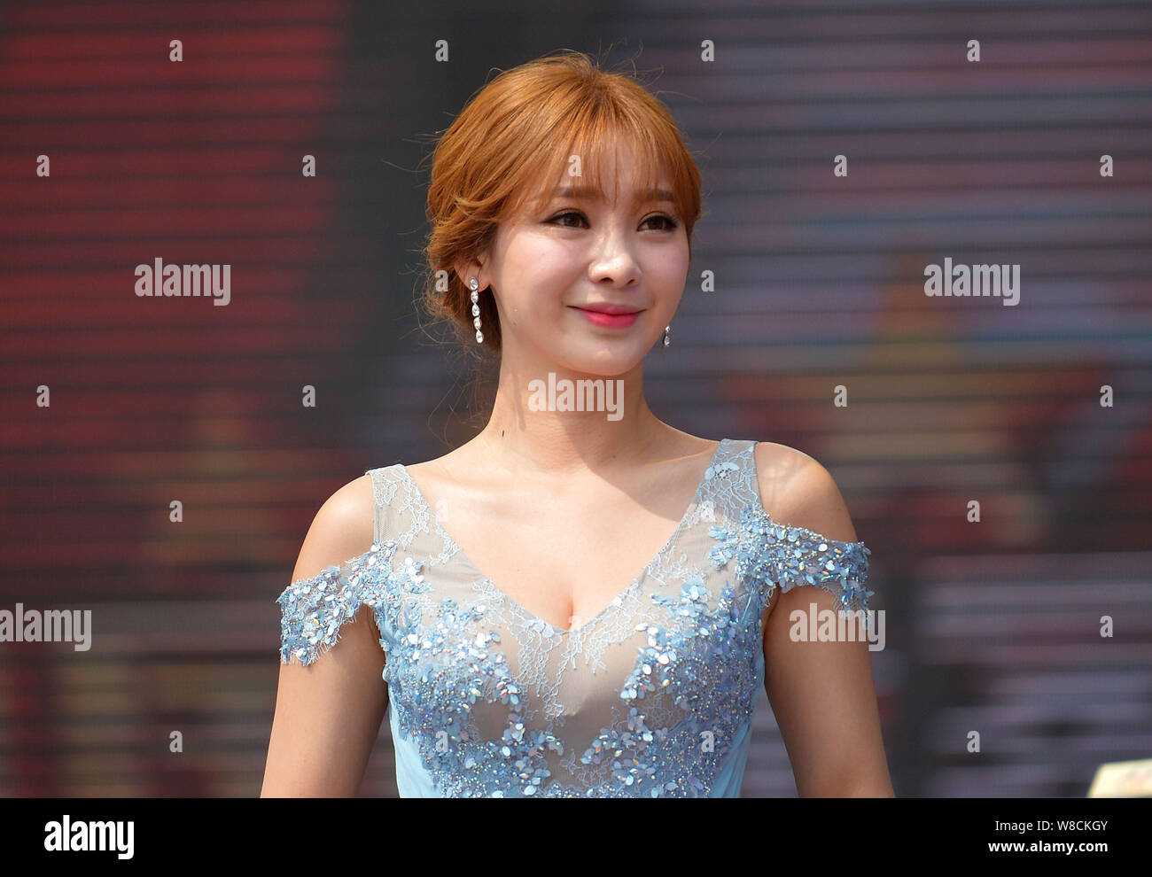 Chinese actress Liu Yan poses at the opening ceremony for Taipingyuan ...