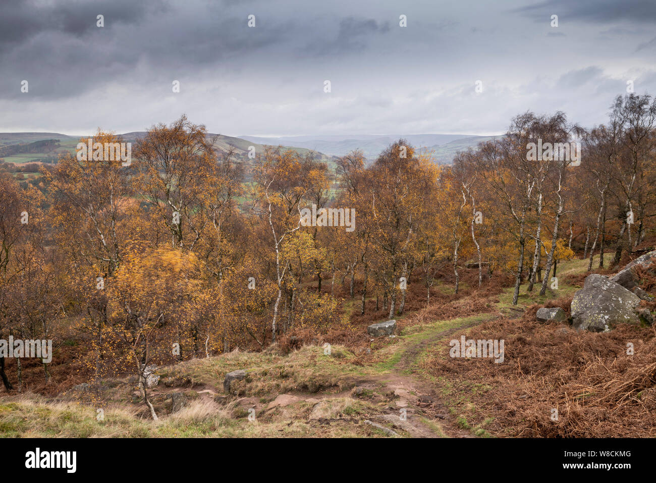 Beautiful Autumn Fall landscape scene from Surprise View in Peak ...