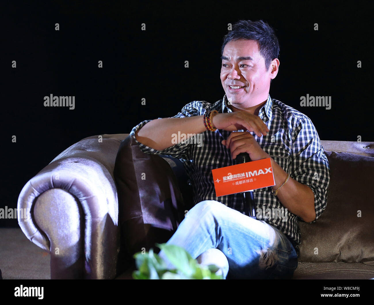 Hong Kong actor Sean Lau smiles during a press conference for his movie ...