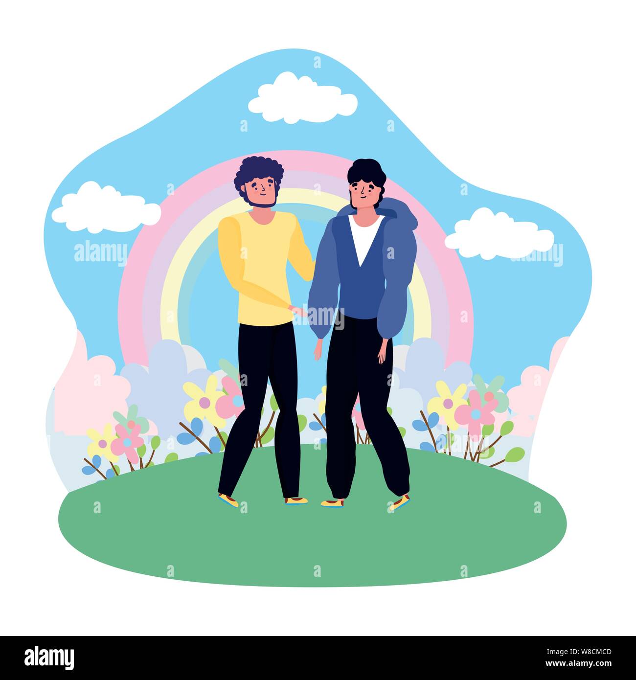 Avatar men design, Boys males friends person and human theme Vector ...