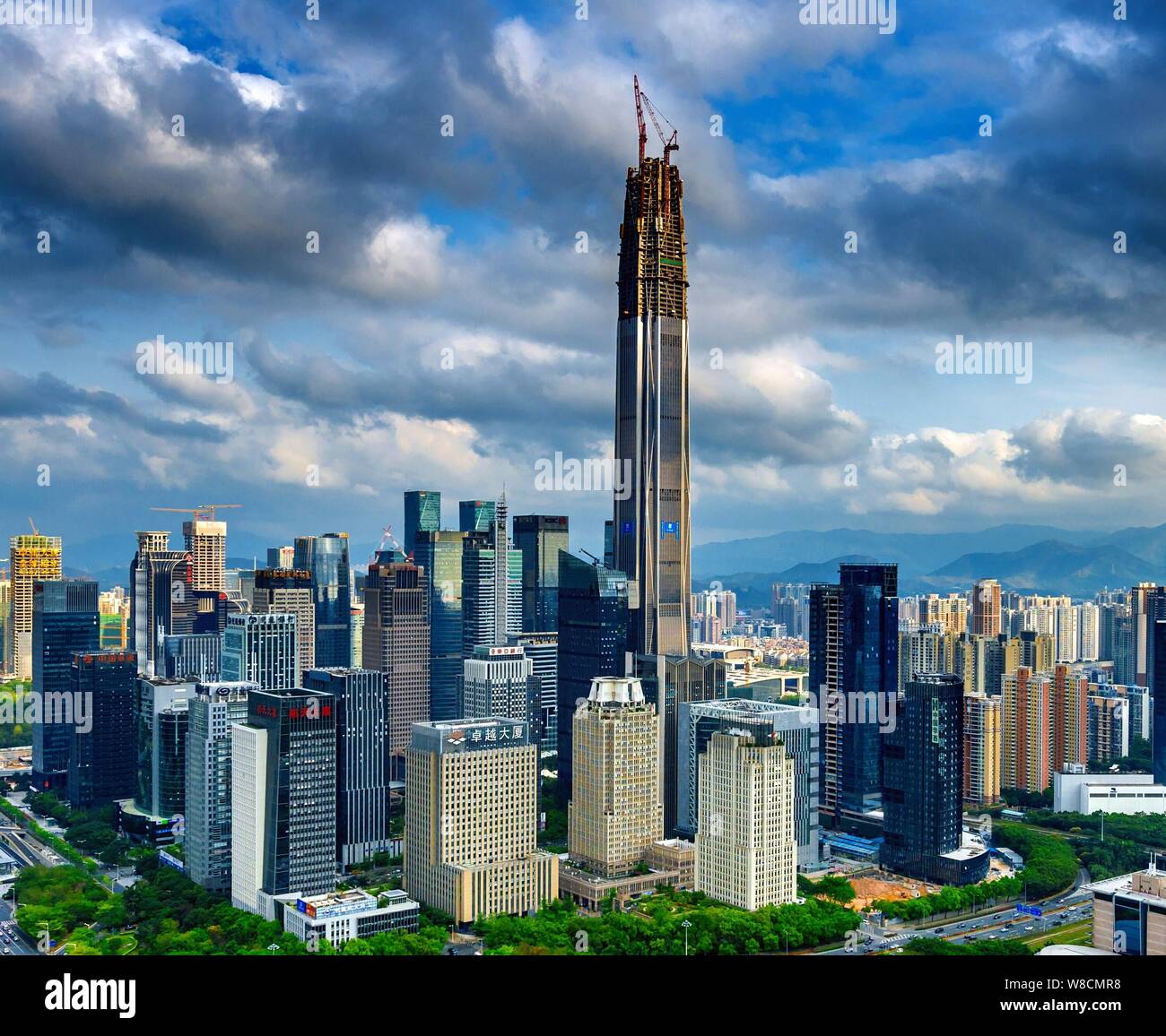 --FILE--View of the Ping An International Finance Center (IFC) Tower ...