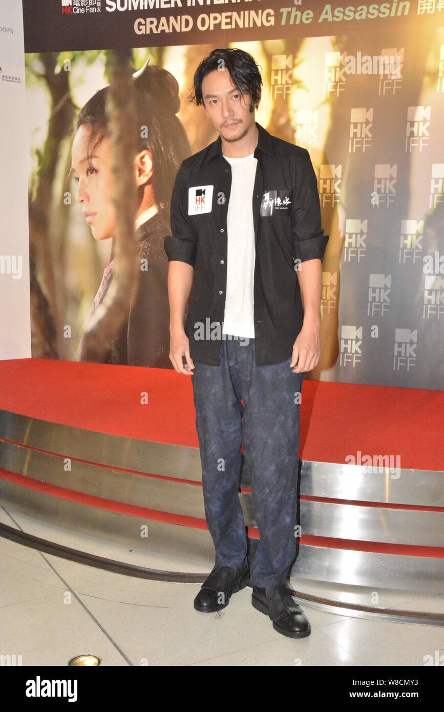 Taiwanese actor Chang Chen poses at a fan meeting event for his movie ...