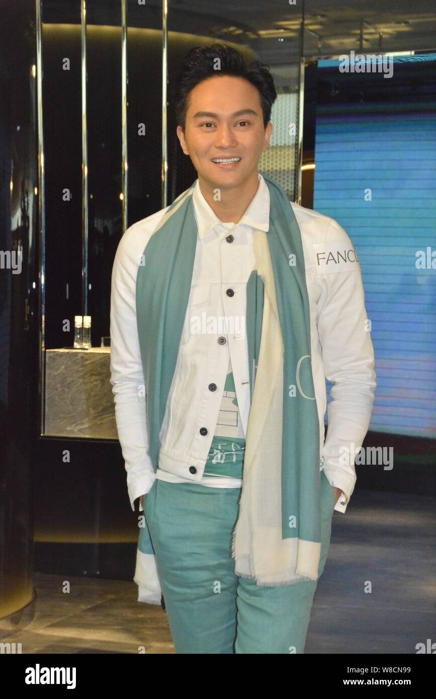 Hong Kong actor Julian Cheung attends the opening ceremony for Fancl's ...