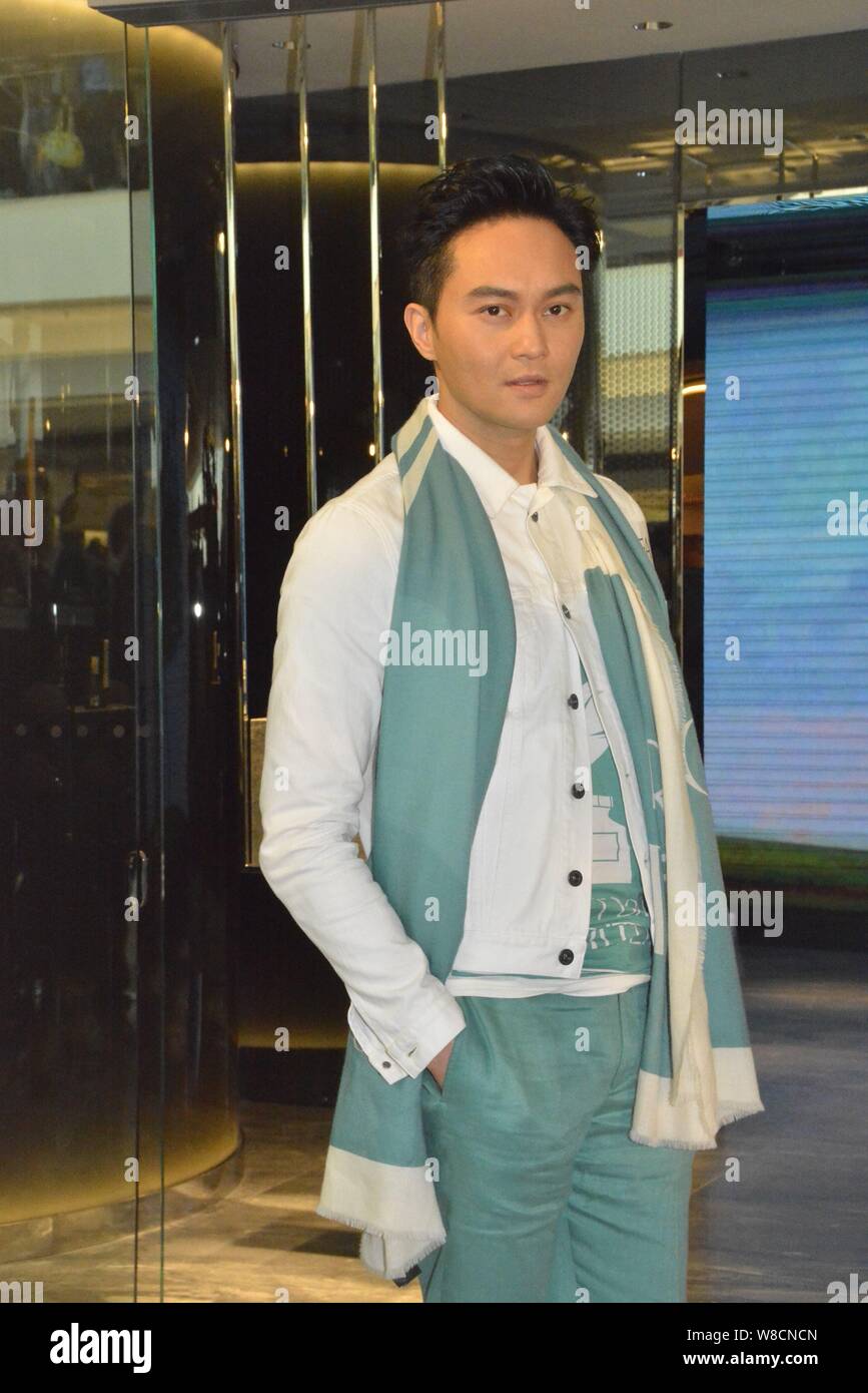 Hong Kong actor Julian Cheung attends the opening ceremony for Fancl's ...