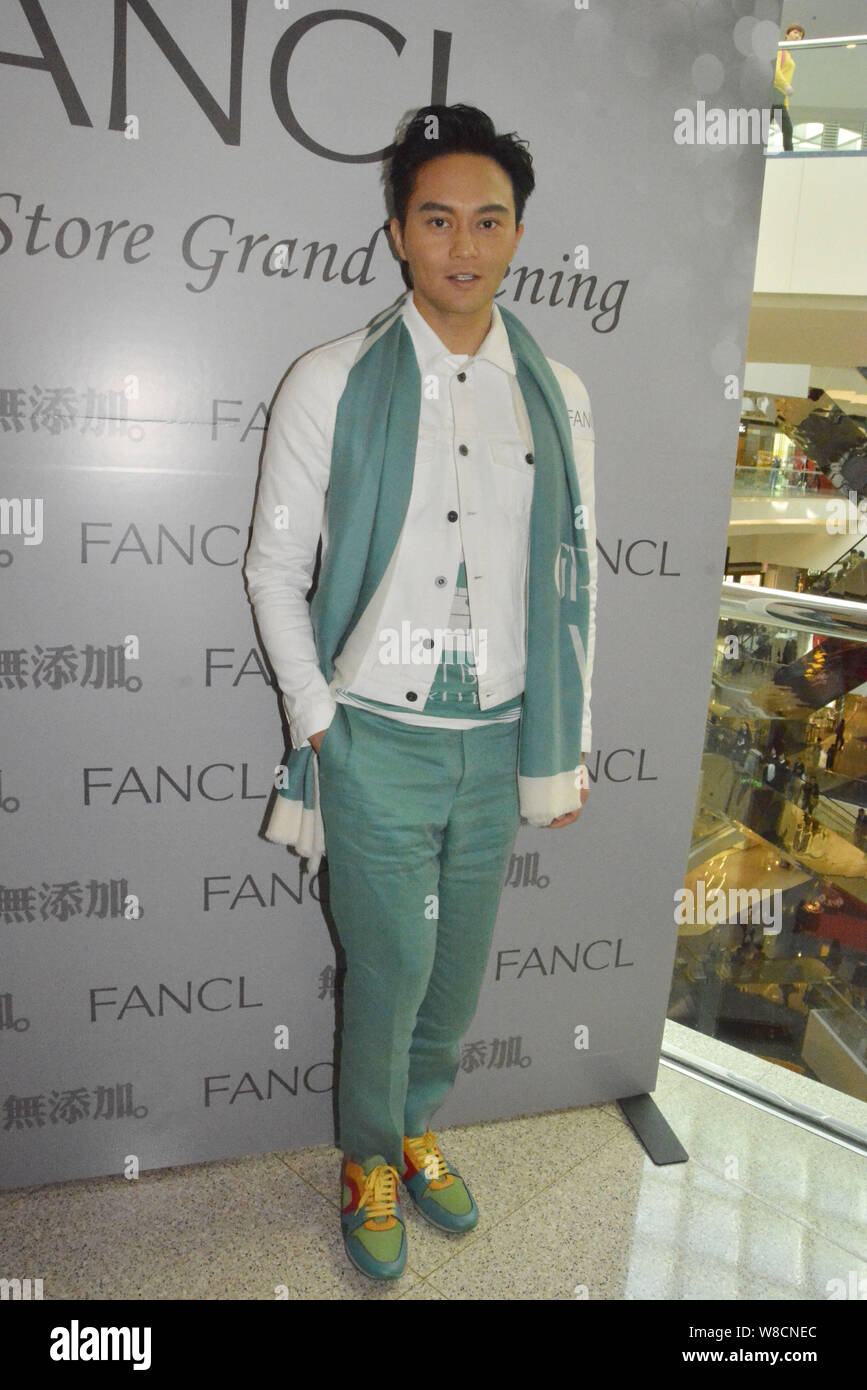 Hong Kong actor Julian Cheung attends the opening ceremony for Fancl's ...