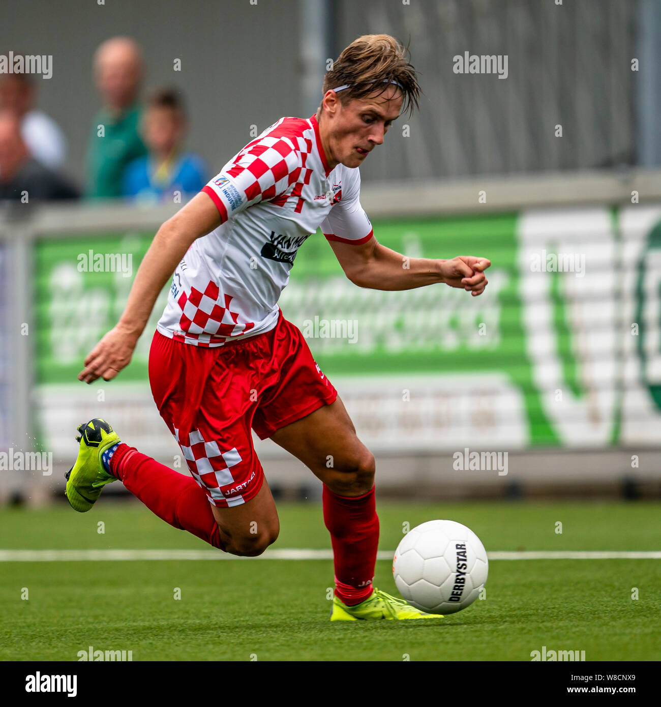WERKENDAM, Netherlands. 27th July, 2019. football, Dutch tweede divisie ...