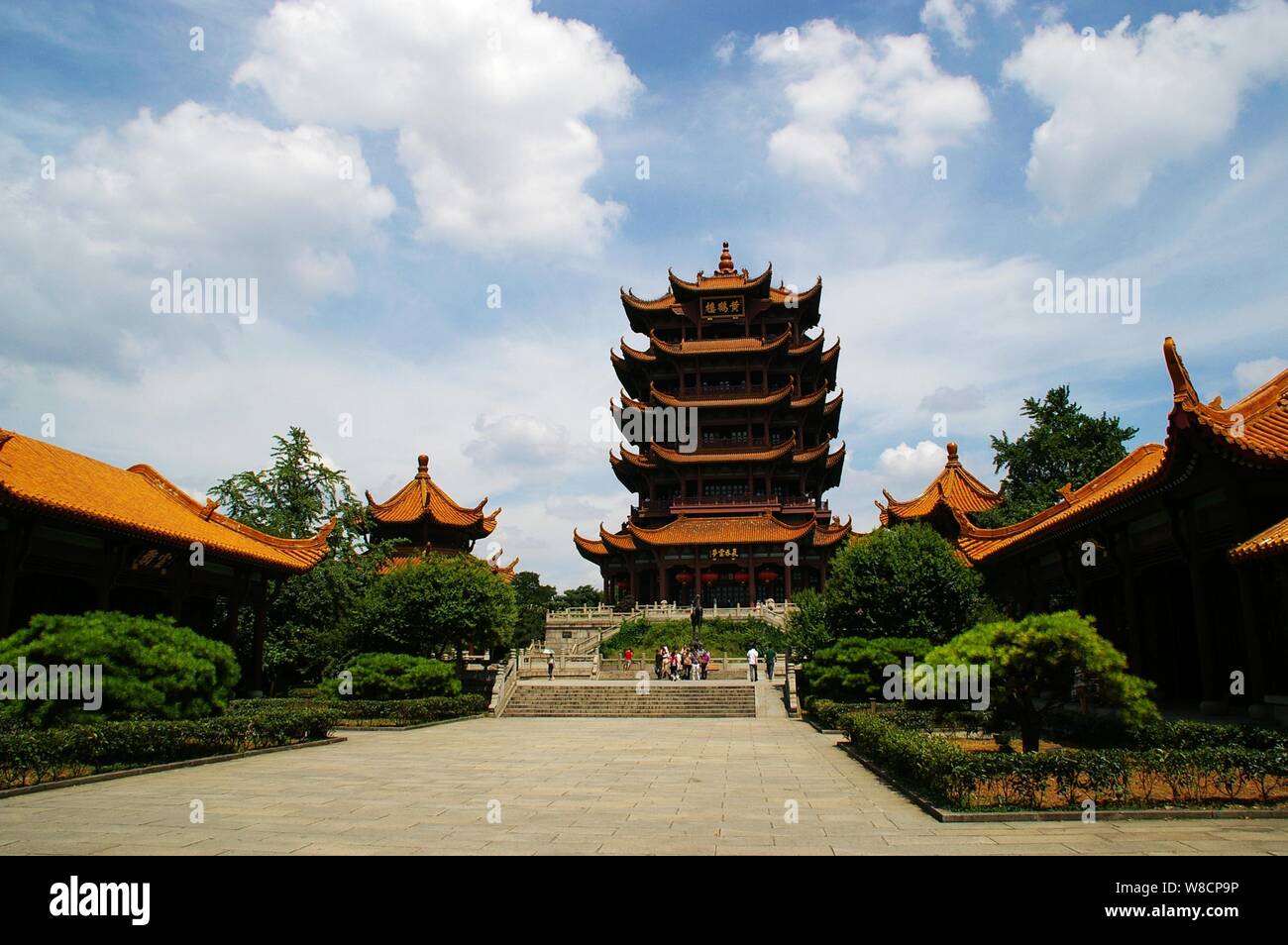 Landscape of the Yellow Crane Tower in Wuhan city, central China's ...
