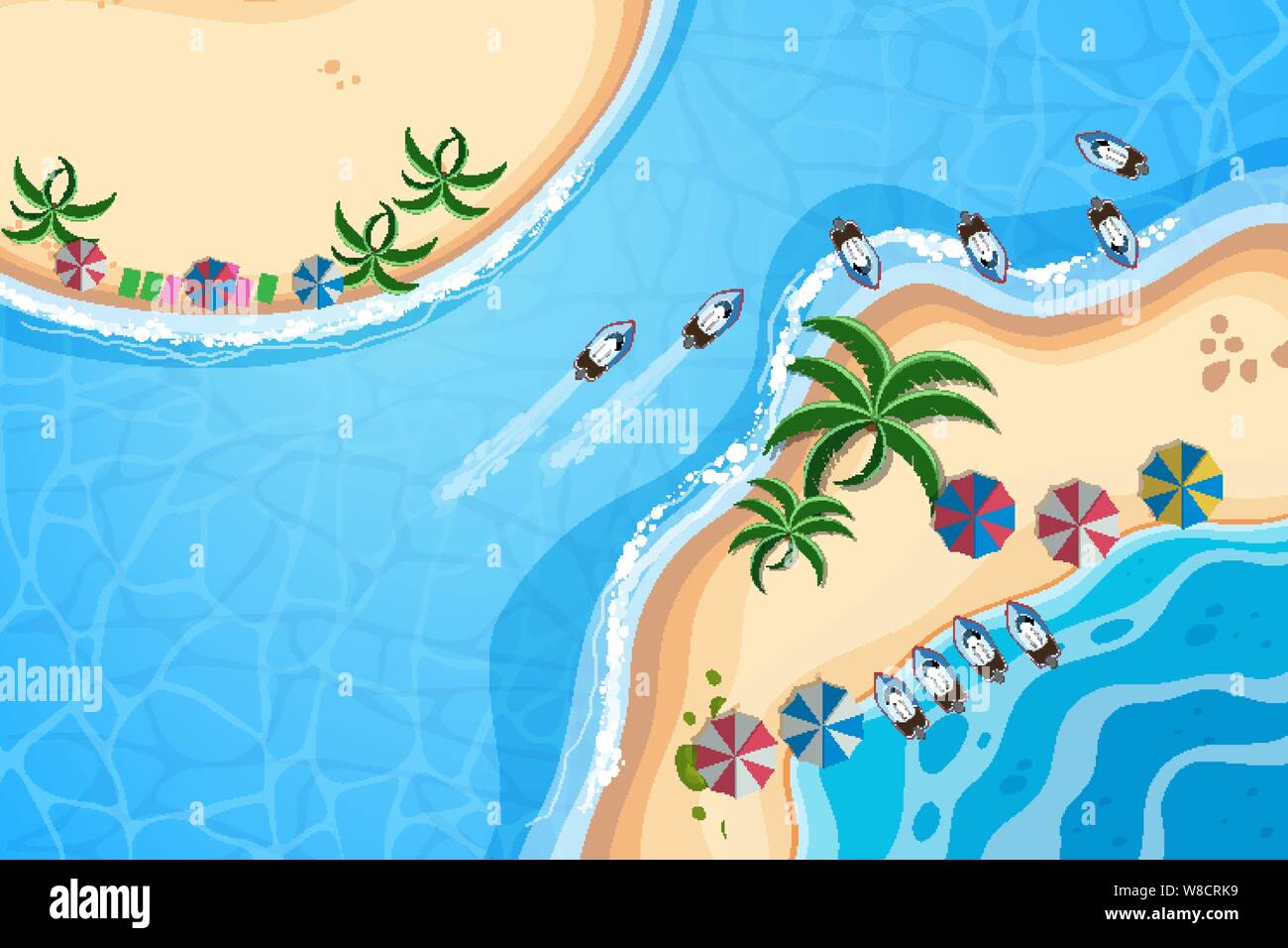 Set of aerial view scenes illustration Stock Vector Image & Art - Alamy