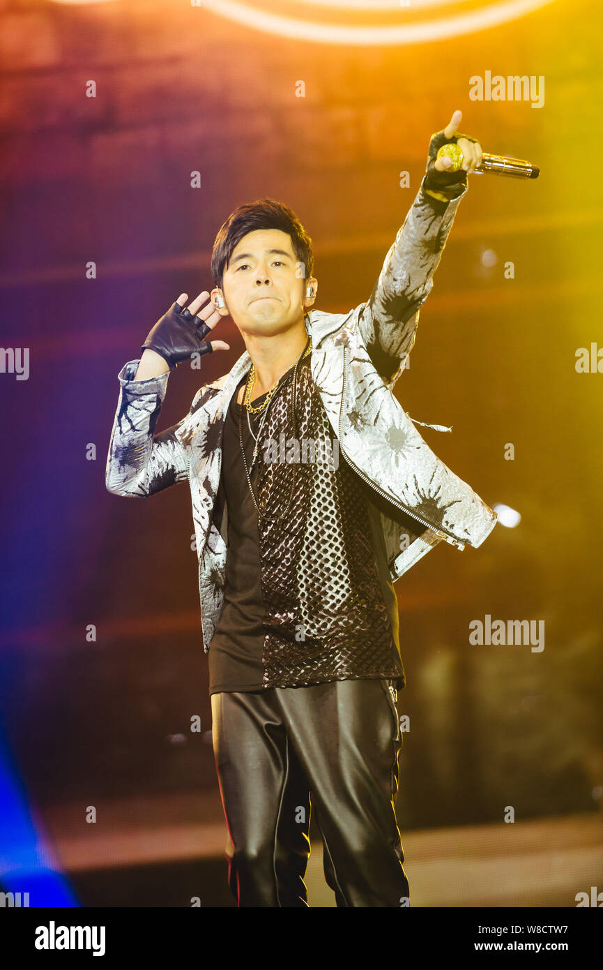Taiwanese singer Jay Chou performs during the award ceremony for the ...