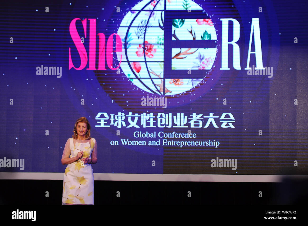 Arianna Huffington, co-founder and editor-in-chief of The Huffington ...