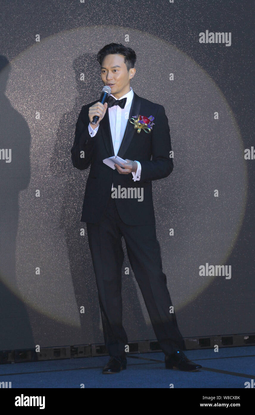 Hong Kong actor Julian Cheung speaks at a launch event for the New ...
