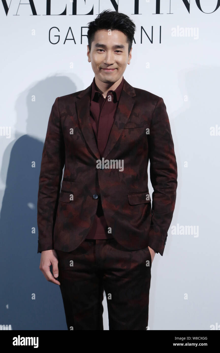 Taiwanese actor Mark Chao poses during the opening party for Valentino ...