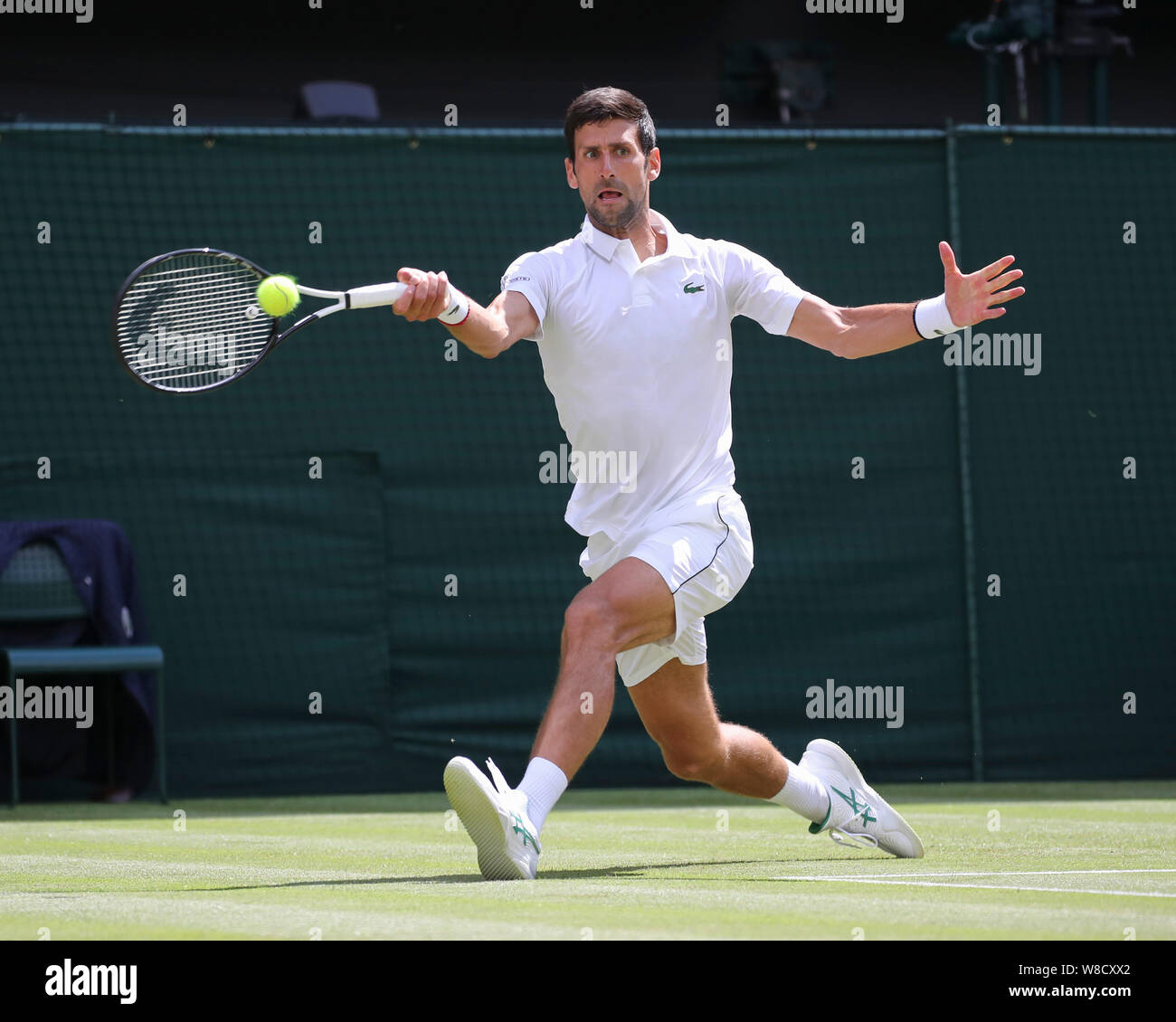 Novak djokovic forehand hi-res stock photography and images - Alamy