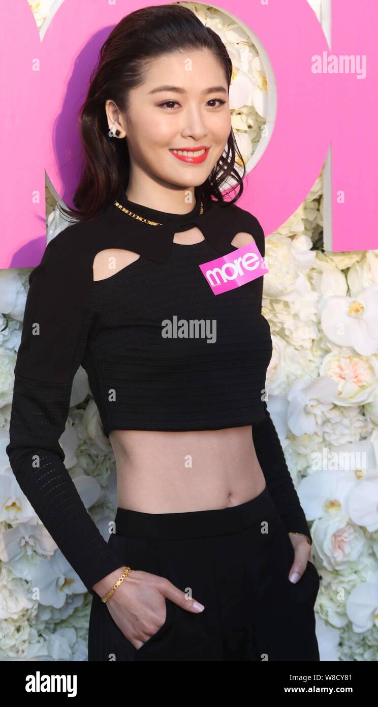 Hong Kong actress Niki Chow poses during the 13th Beauty Product Award ...