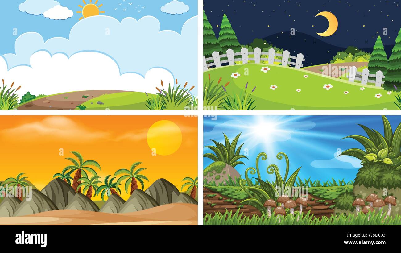 Picture of a field Stock Vector Images - Alamy