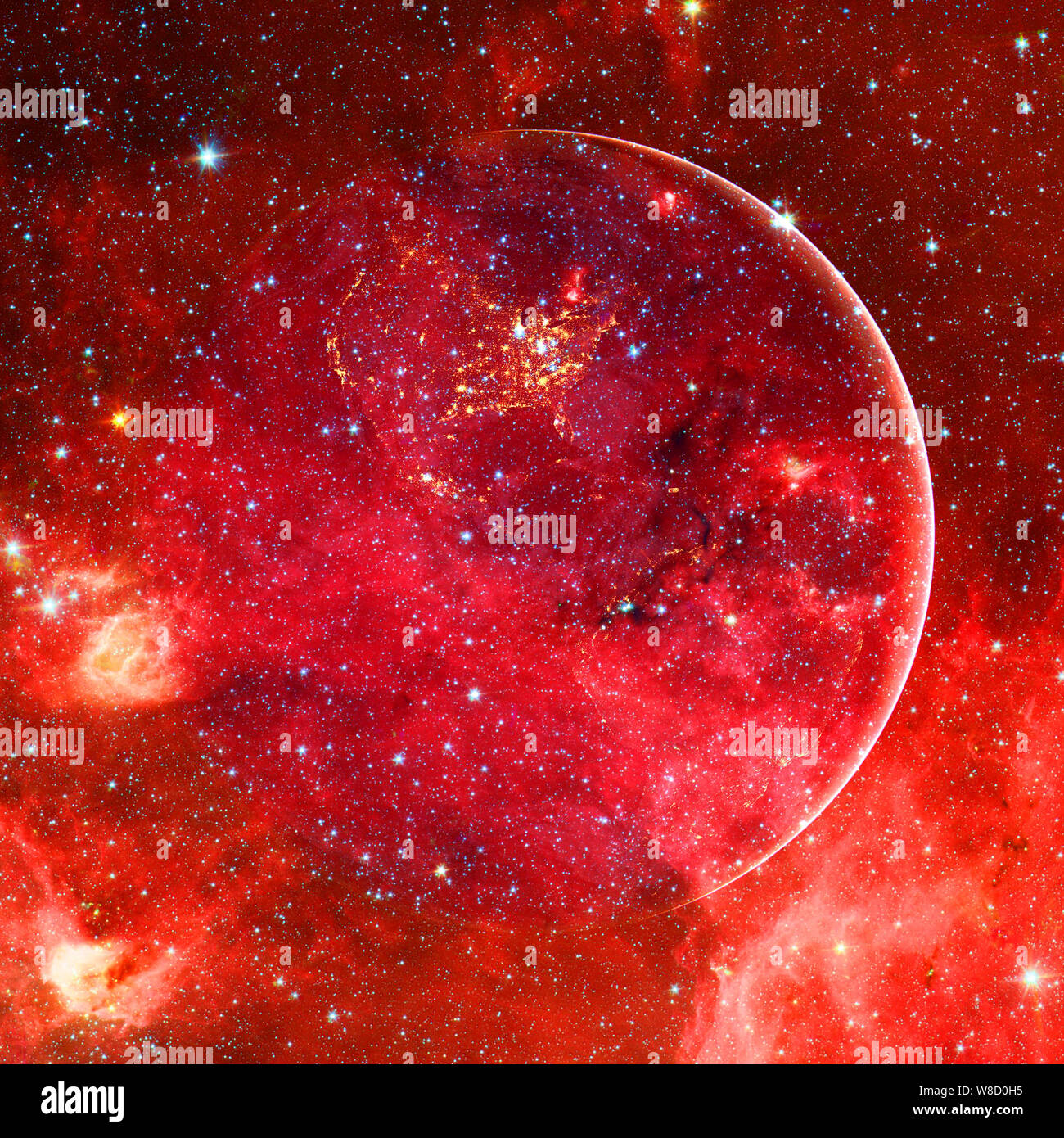 Earth. Space art. Outer space. Elements of this image furnished by NASA ...