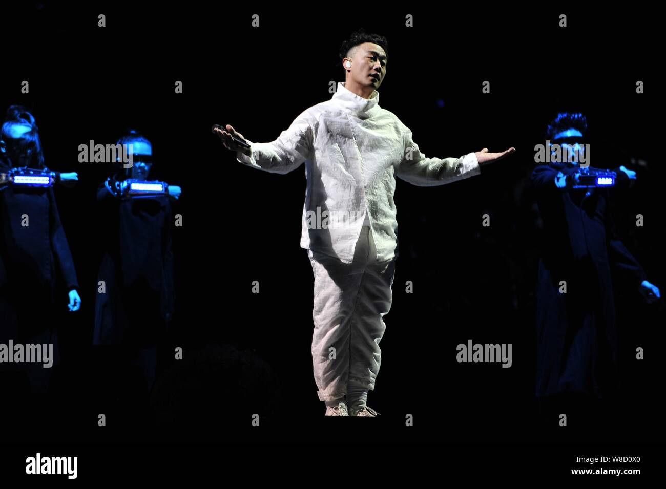 Hong Kong singer Eason Chan performs during his "Another Eason's Life ...