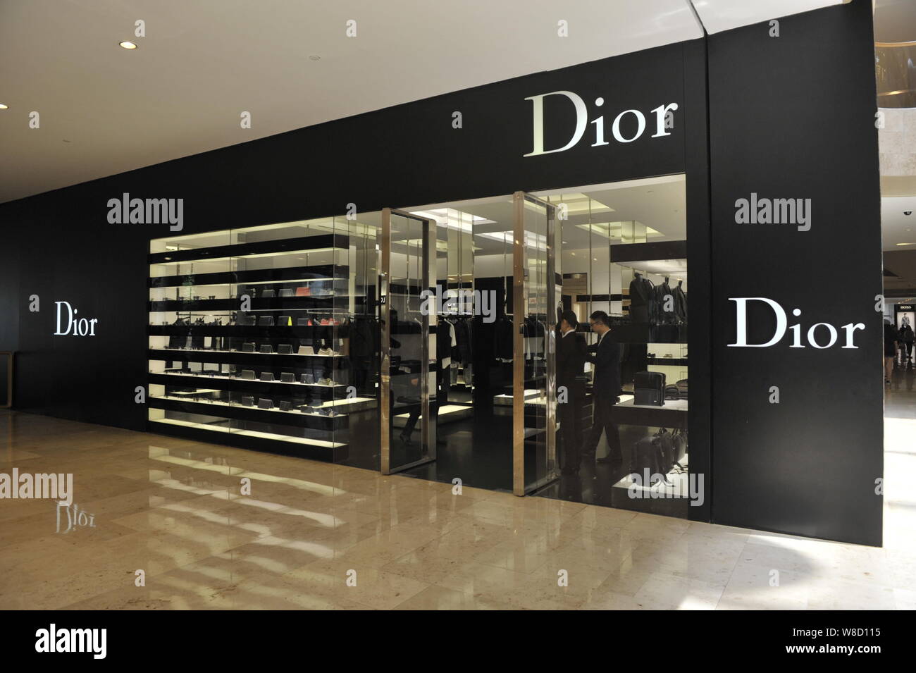 View of a Dior store at a shopping mall in Nanjing city, east China's ...
