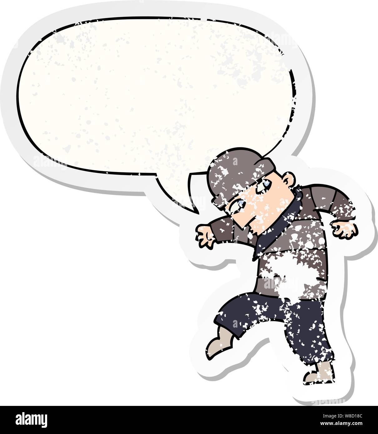 Sneaking cartoon man hi-res stock photography and images - Alamy