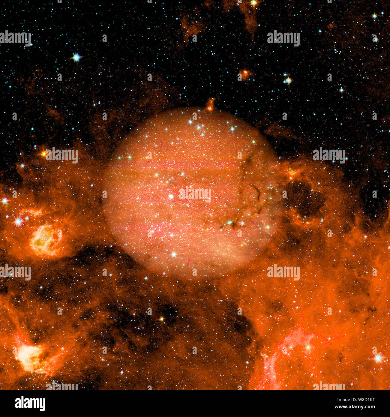 Planet Jupiter in outer space. Science wallpaper. Beauty of the ...