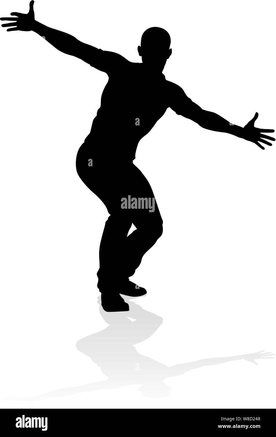 Street Dance Dancer Silhouette Stock Vector Image & Art - Alamy