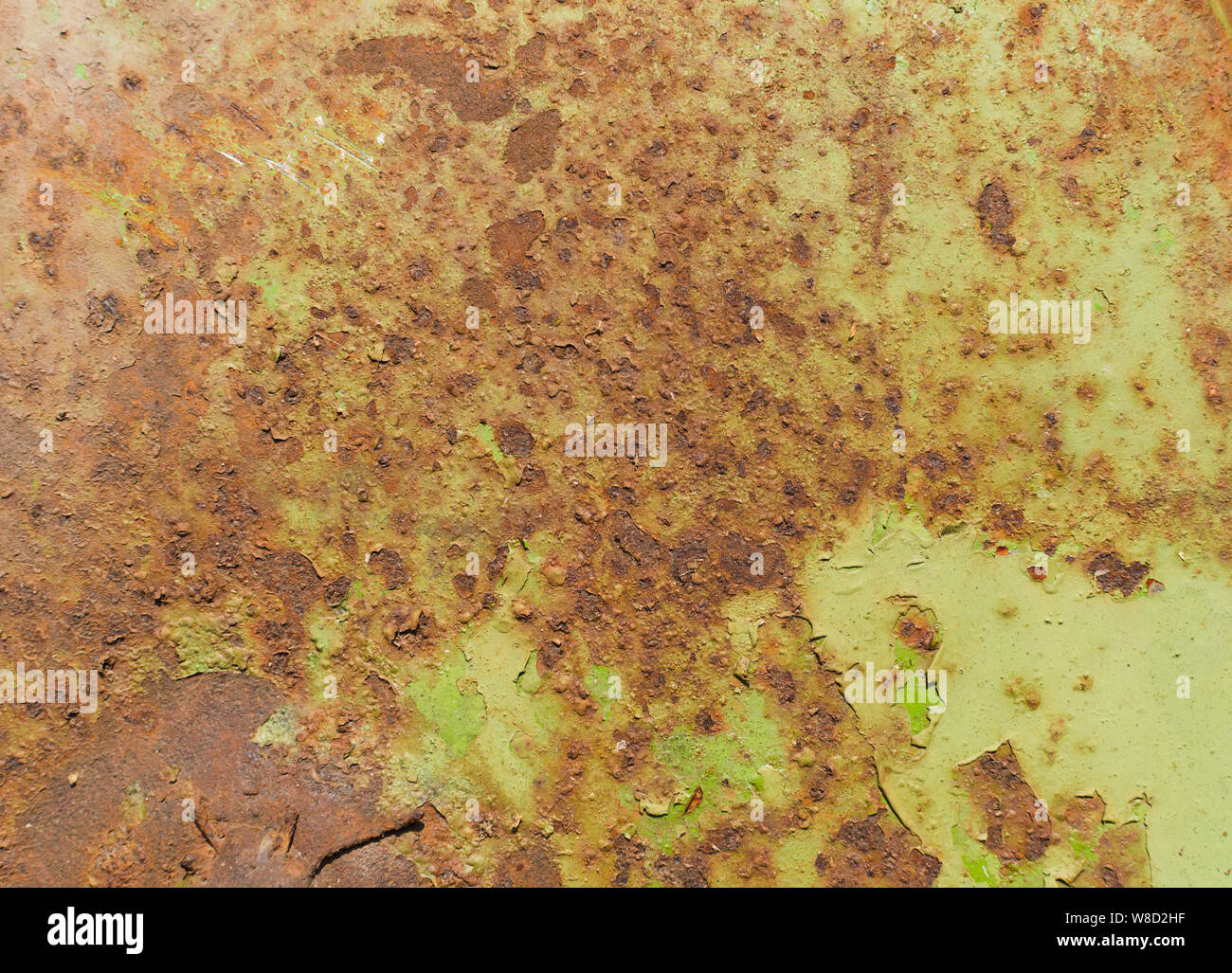 rusty green sheet of metal, background Stock Photo - Alamy