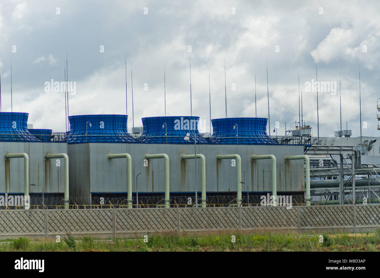 industrial factory, production on sky background Stock Photo - Alamy