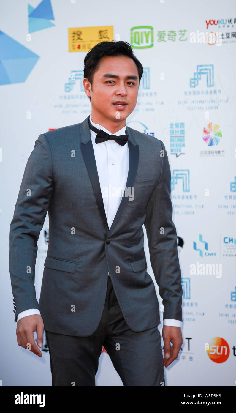 Taiwanese actor Ming Dao poses on the red carpet for the 3rd China ...