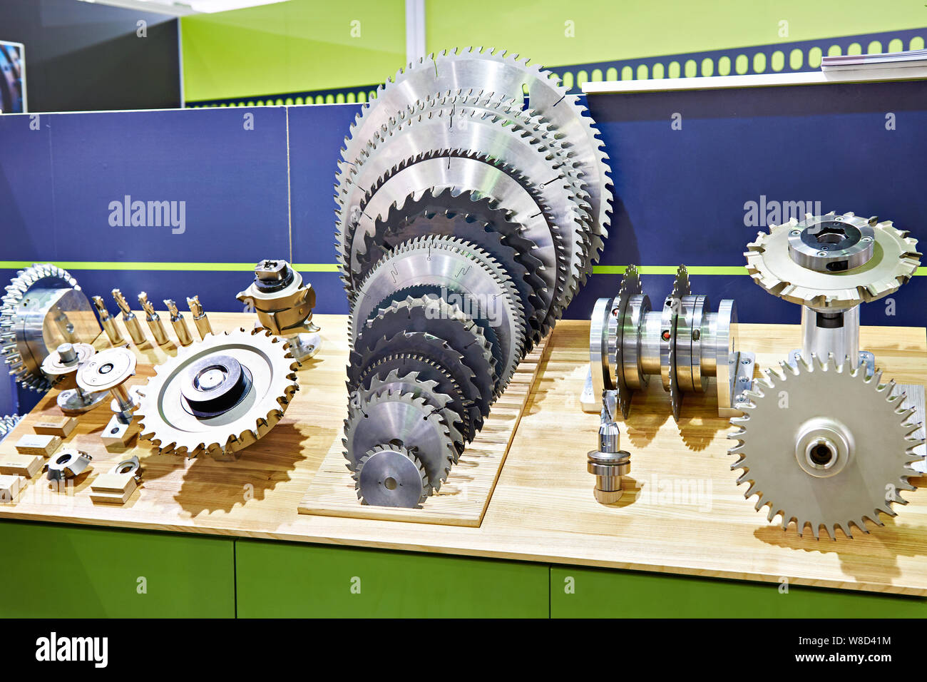 Circular saw machine blades disc for wood in store Stock Photo - Alamy