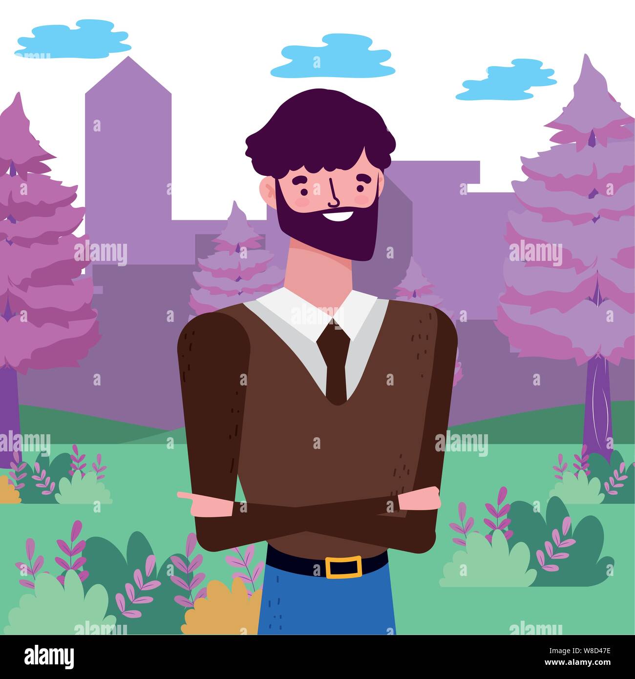 Avatar of a man design, Boy male person human and attractive theme ...