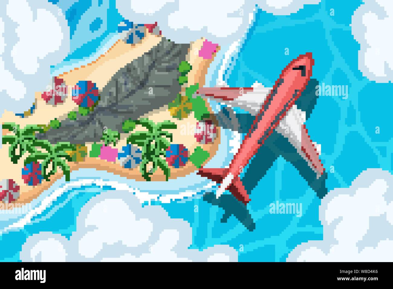 Set of aerial view scenes illustration Stock Vector Image & Art - Alamy