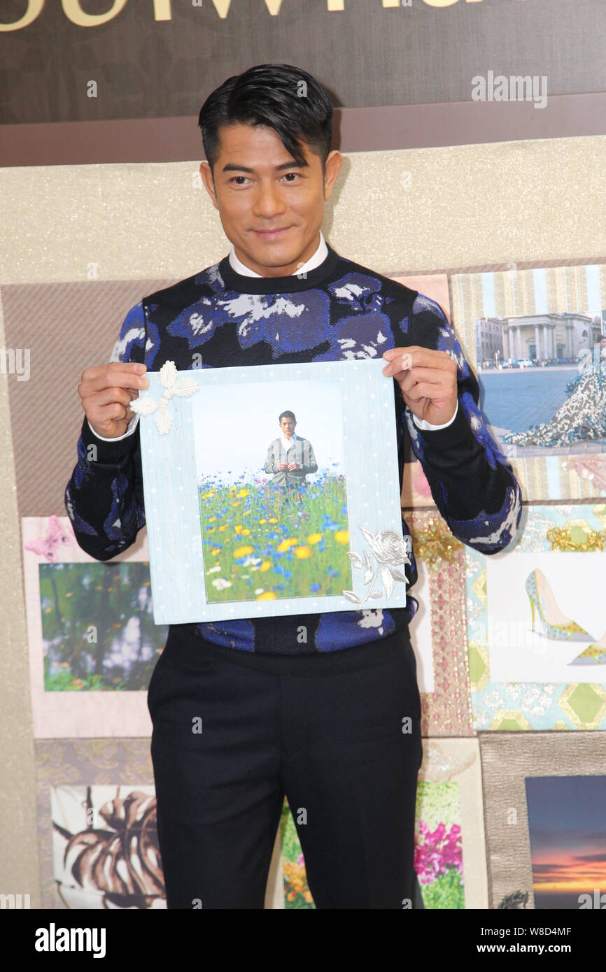Hong Kong singer and actor Aaron Kwok poses at a charity event by South ...
