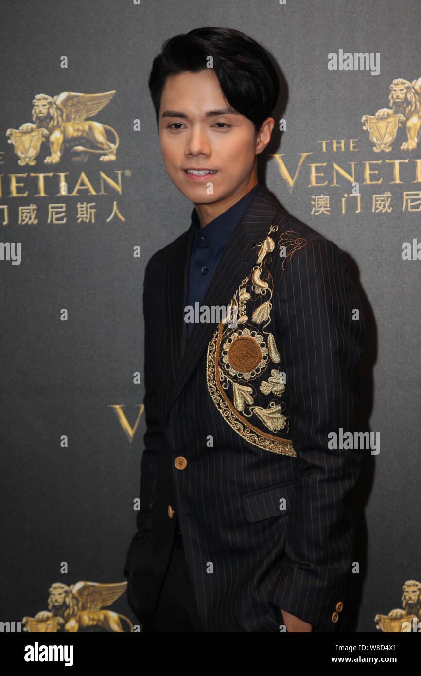 Hong Kong singer Hins Cheung attends the concert for the 15th ...