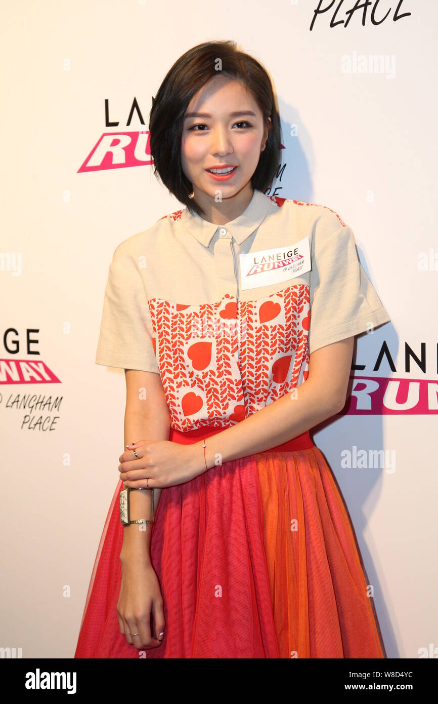 Hong Kong singer and actress Heidi Lee poses as she arrives for a ...