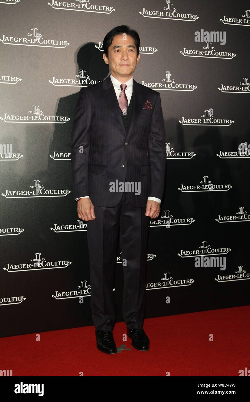 Hong Kong actor Tony Leung Chiu Wai poses during a party by Jaeger ...
