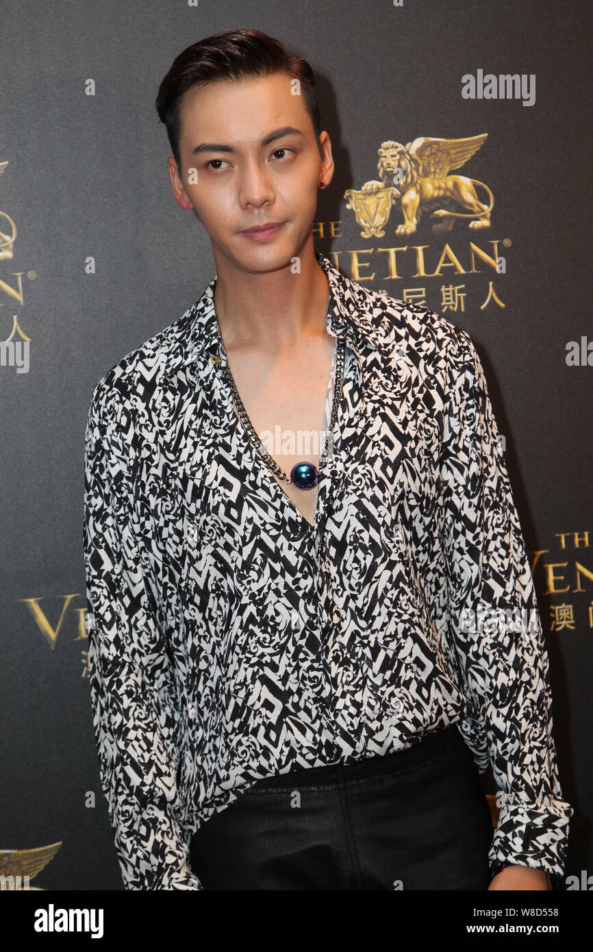 Hong Kong singer William Chan attends the concert for the 15th ...