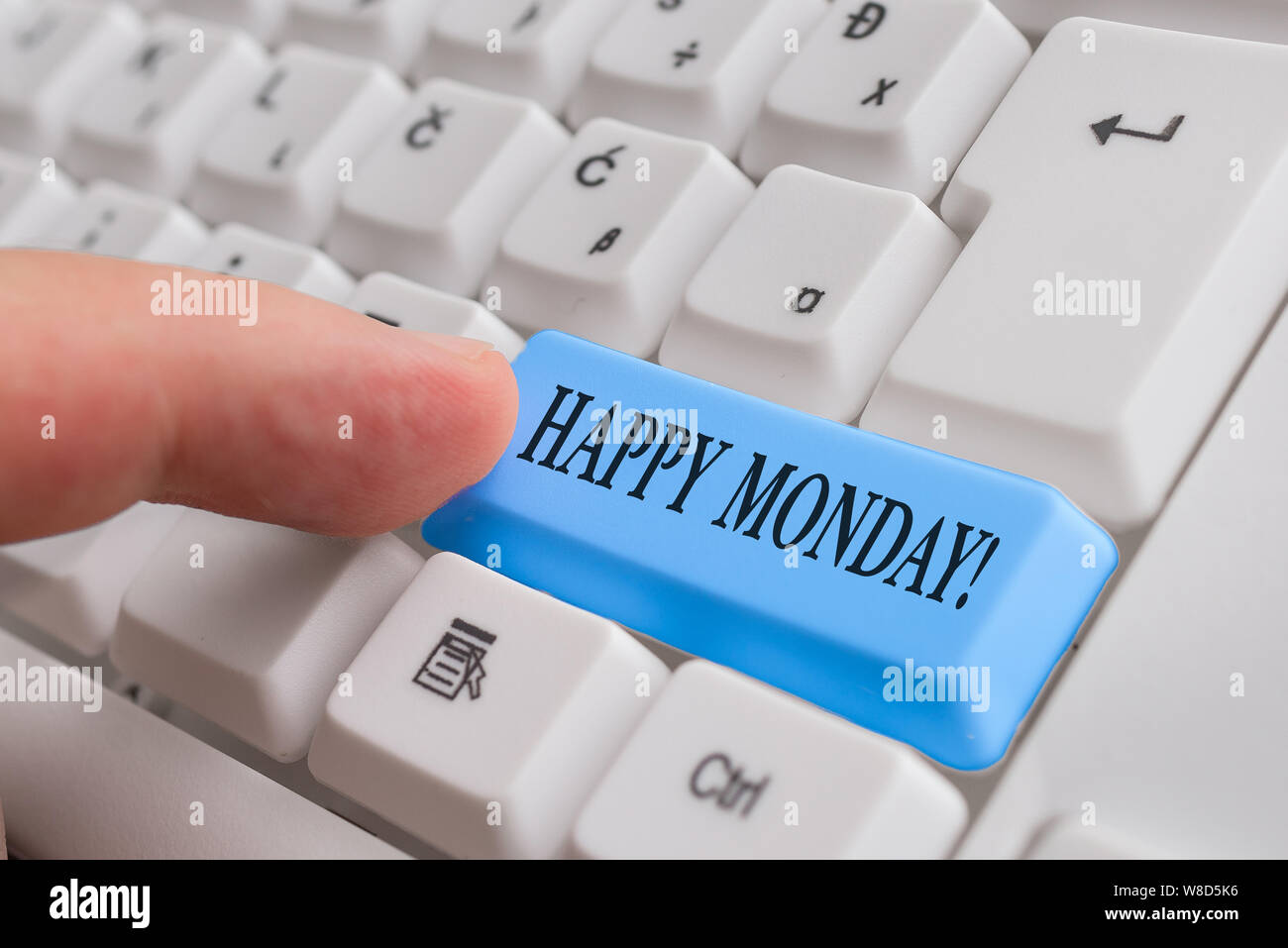 Handwriting text writing Happy Monday. Conceptual photo telling that ...