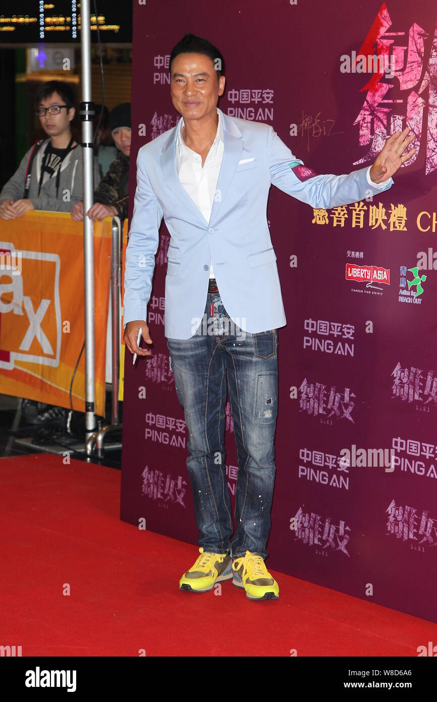 Hong Kong actor Simon Yam poses at the charity gala premiere for the ...