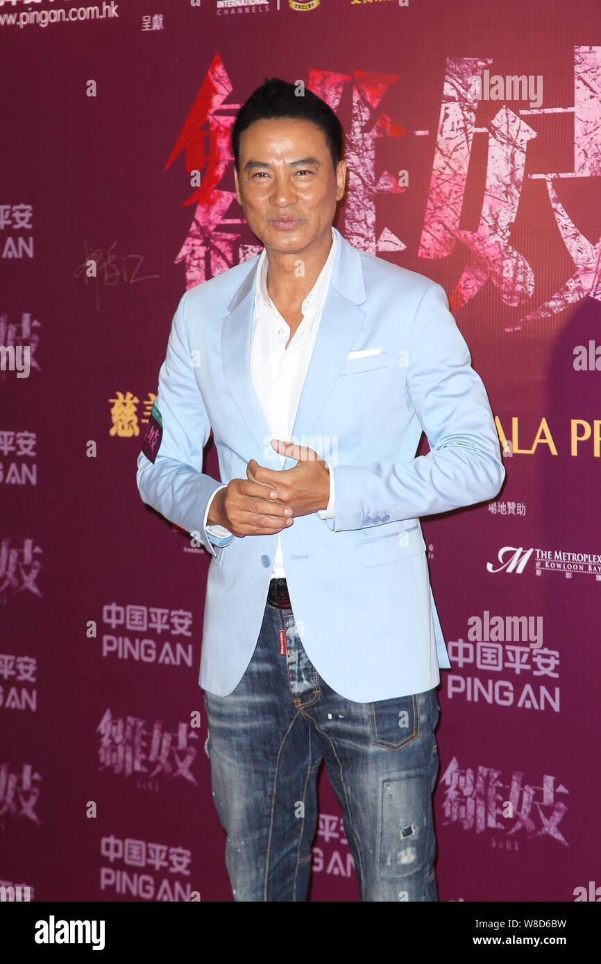 Hong Kong actor Simon Yam poses at the charity gala premiere for the ...