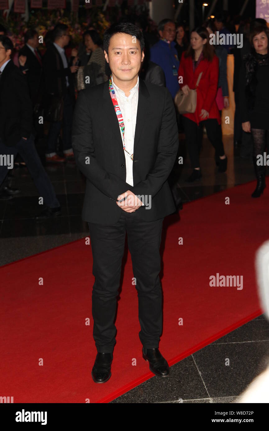 Hong Kong singer Leon Lai poses on the red carpet for the Inauguration ...