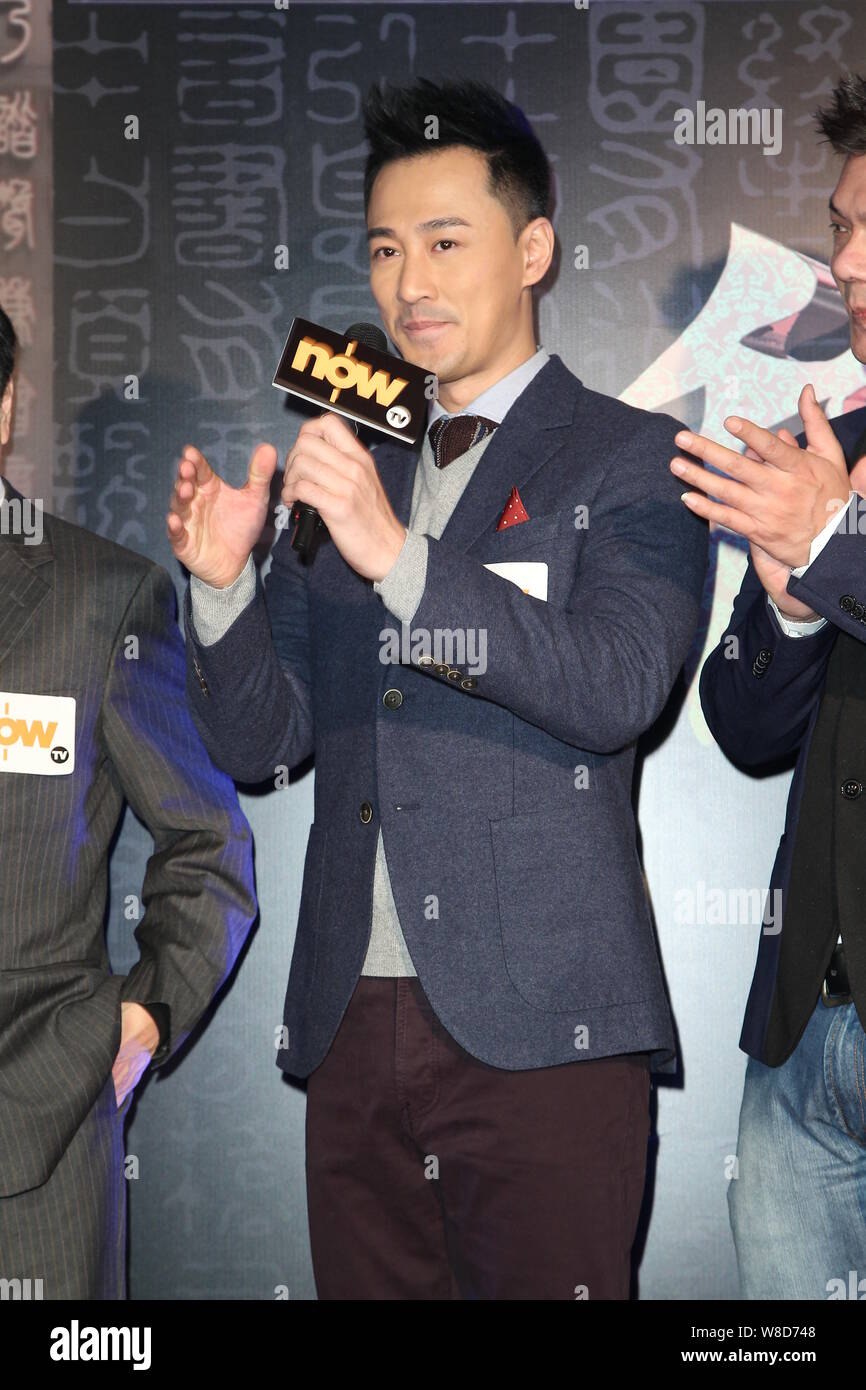 Hong Kong actor Raymond Lam attends a press conference for his TV ...