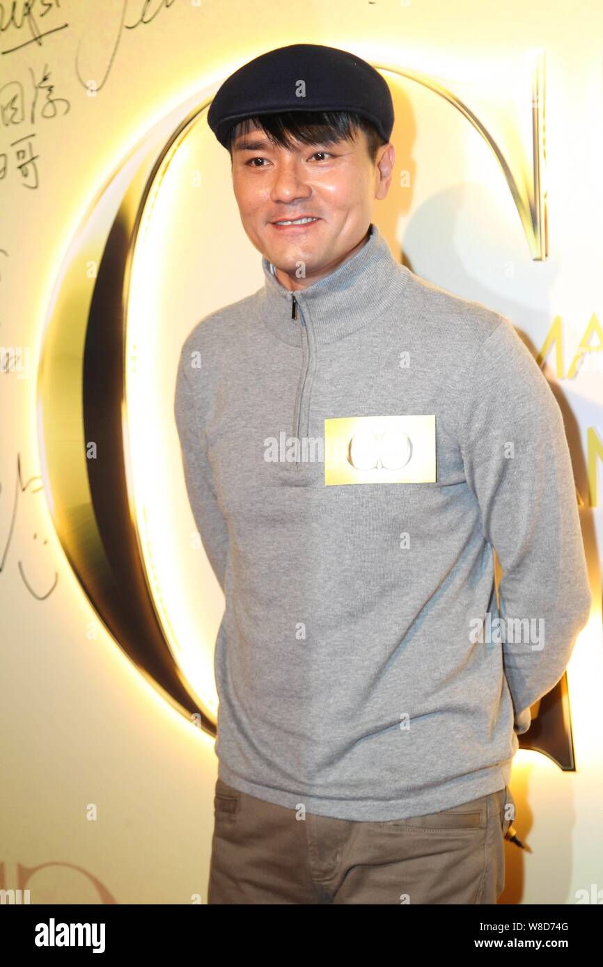 Hong Kong actor Gordon Lam Ka-tung poses on the red carpet as he ...