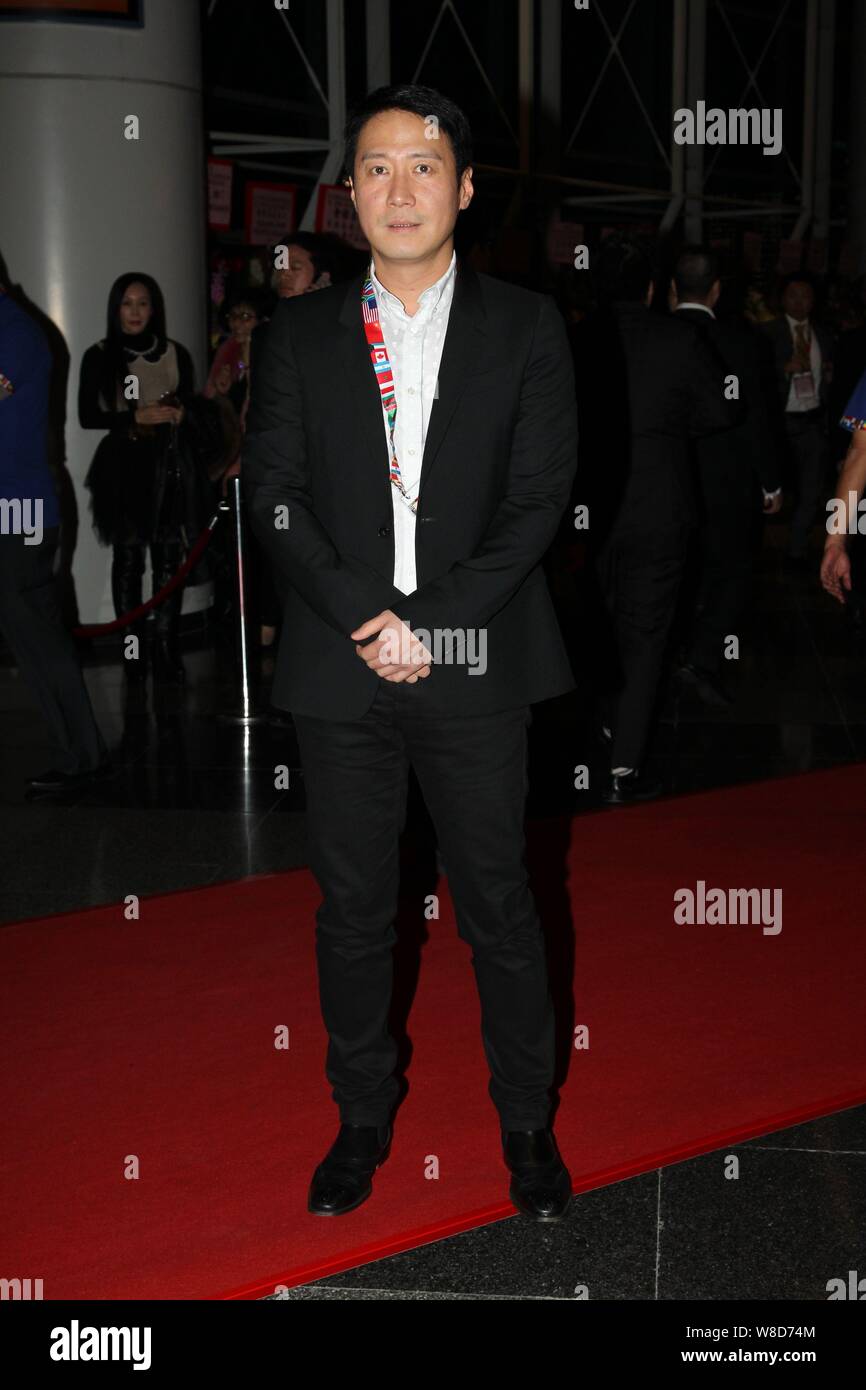 Hong Kong singer Leon Lai poses on the red carpet for the Inauguration ...