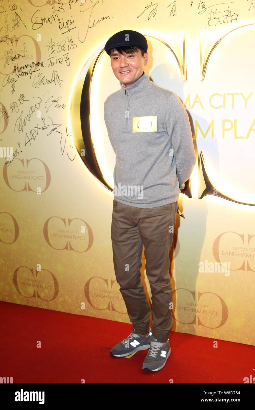 Hong Kong actor Gordon Lam Ka-tung poses on the red carpet as he ...